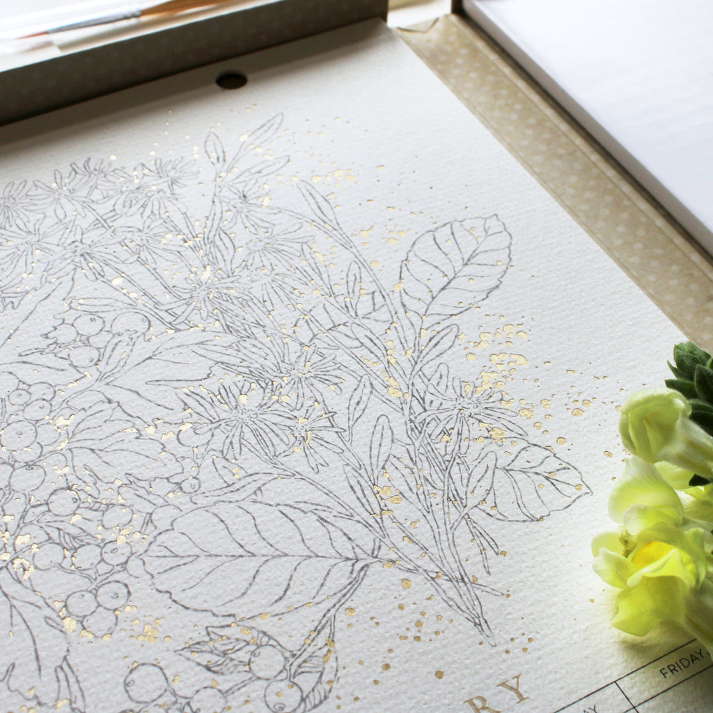 Paint-Your-Own Wall Calendar – KristyRice.com