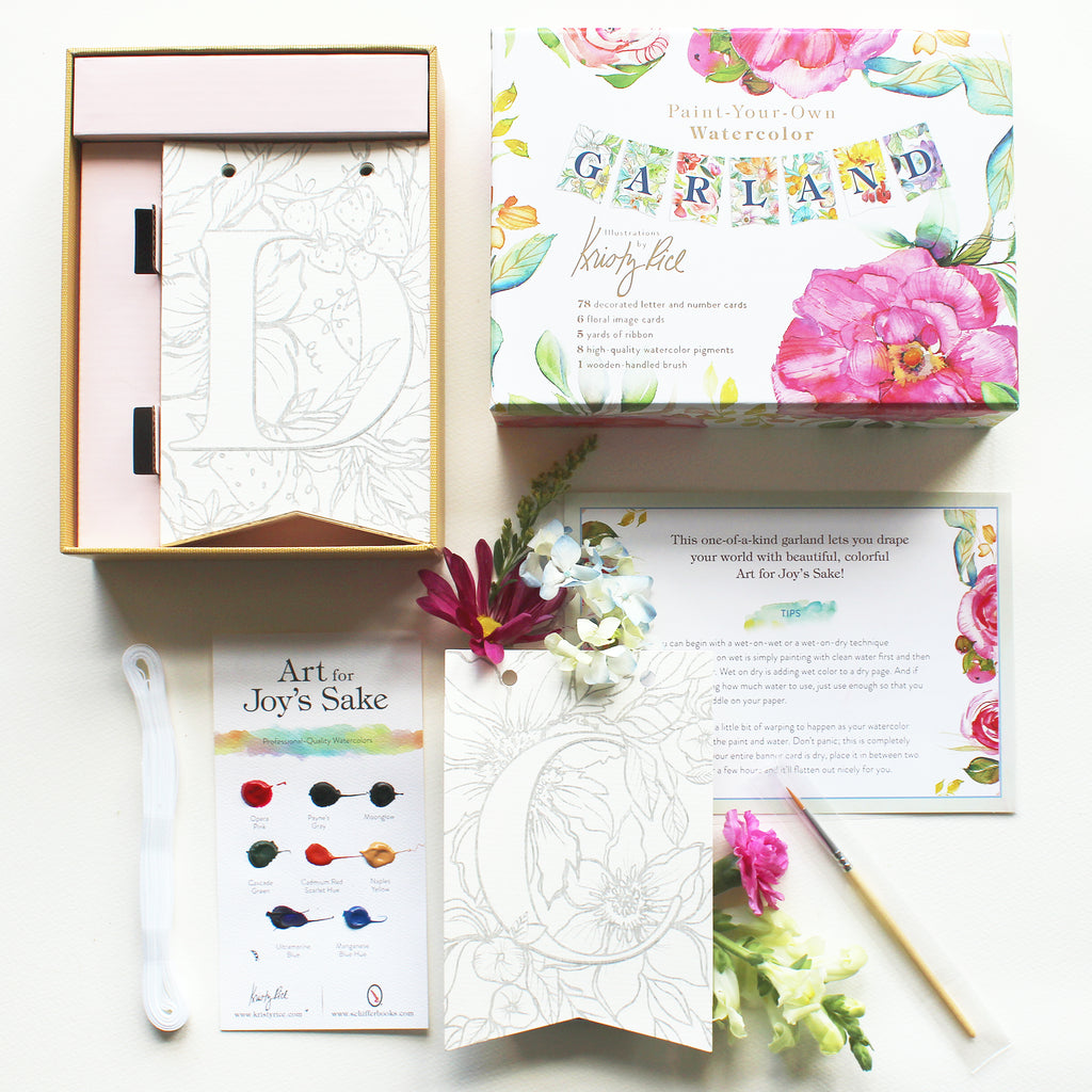 Paint-Your-Own Watercolor Garland – KristyRice.com