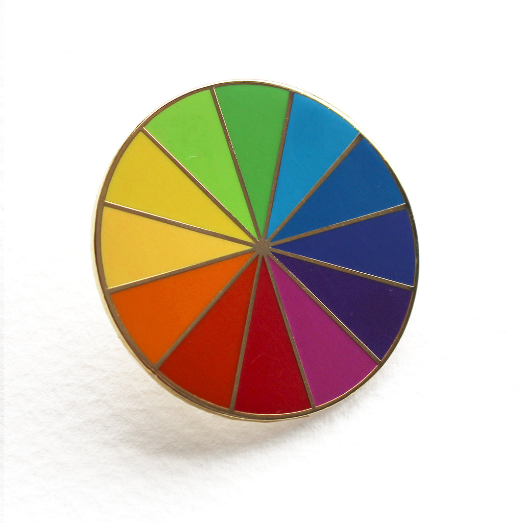 Rainbow Color Wheel Enamel Pin by The Gray Muse – KristyRice.com