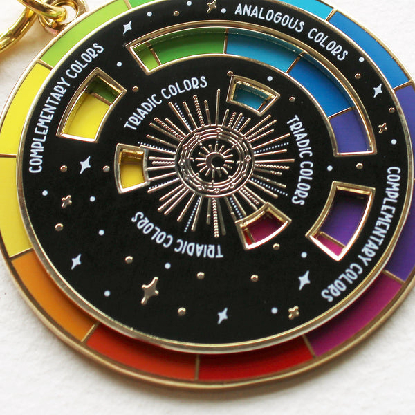 Interactive Color Wheel Keychain (Black) by The Gray Muse – KristyRice.com