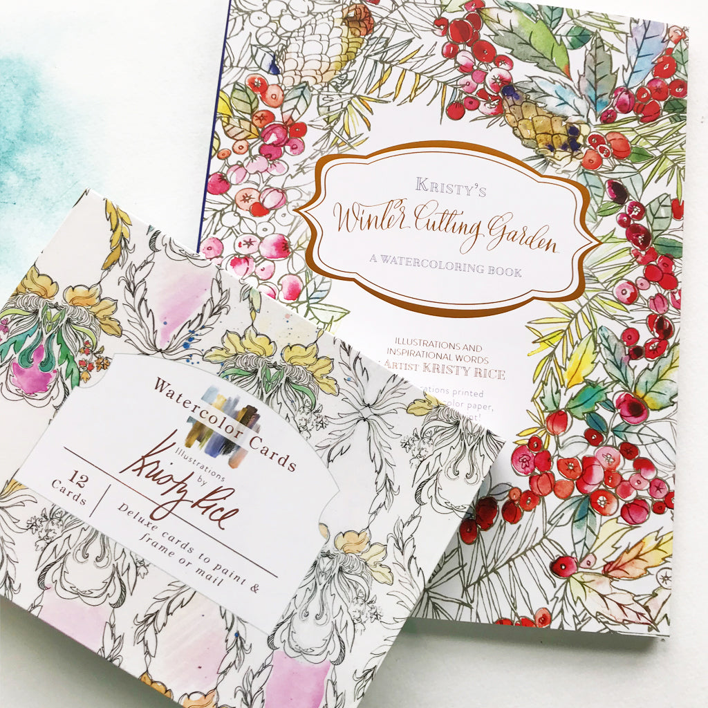 Kristy's Cutting Garden & Watercolor Notecard Bundle – KristyRice.com