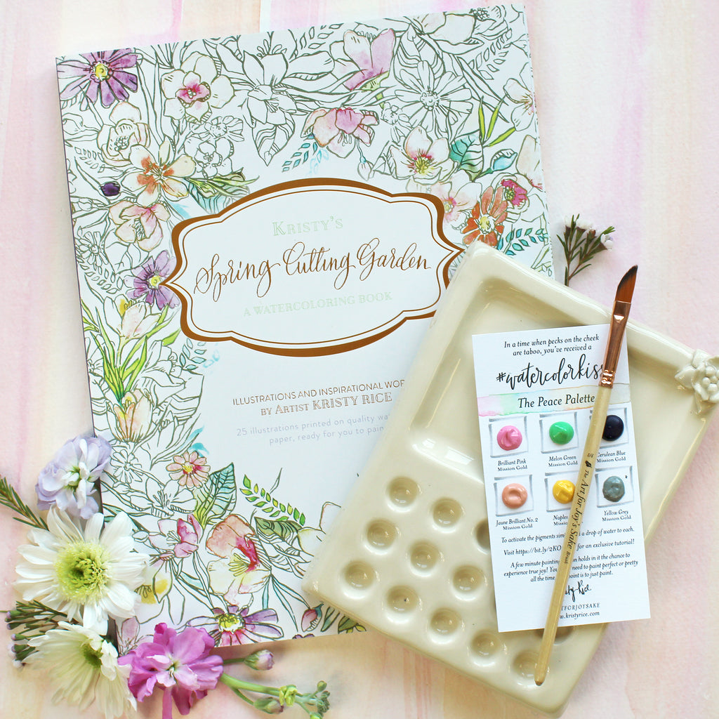 Kristy's Spring Cutting Garden - The WATERcoloring Book for Adults ...